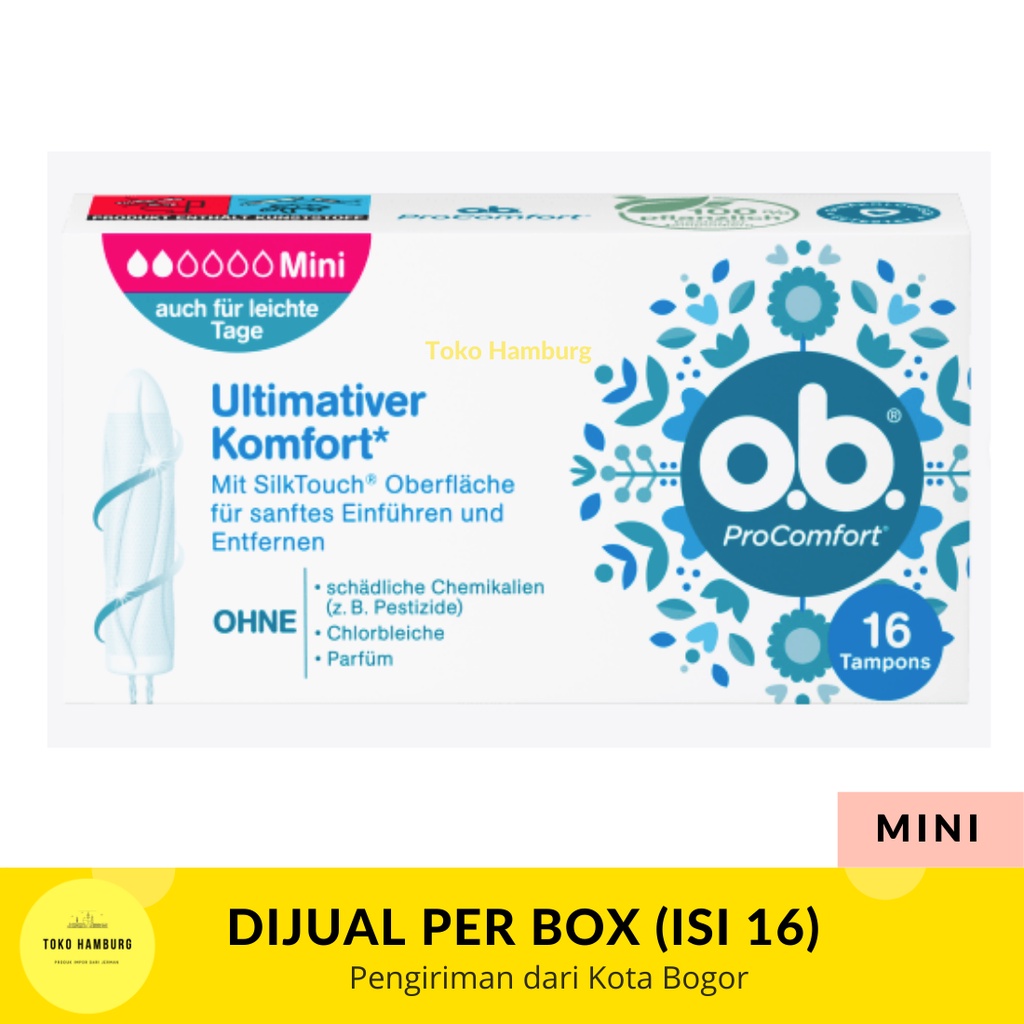 Jual Tampon OB Pro Comfort Mini Box 16 | Shopee Indonesia