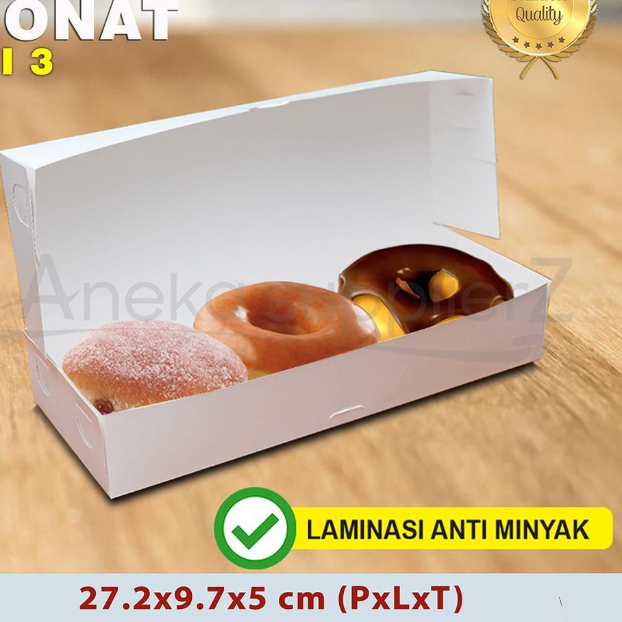 Jual Box DONAT PUTIH POLOS - ISI 3 -( 30 Pcs ) | Shopee Indonesia