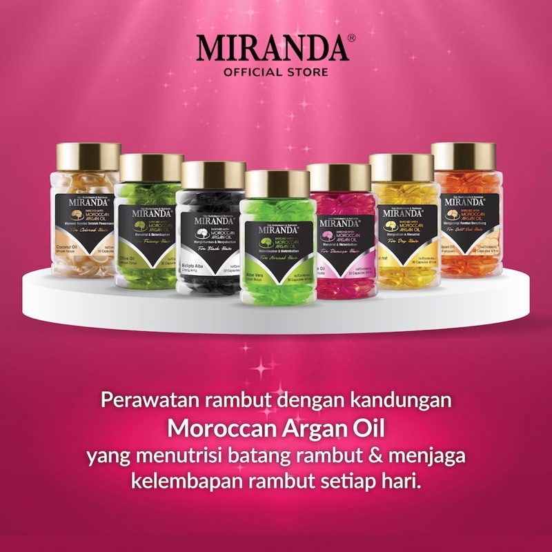 Jual Miranda Hair Vitamin Jar ( vitamin rambut ) isi 30 kapsul 1ml ...