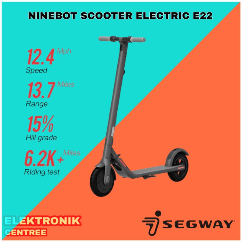 Jual Ninebot Smart Electric Scooter By Segway E22 | Shopee Indonesia