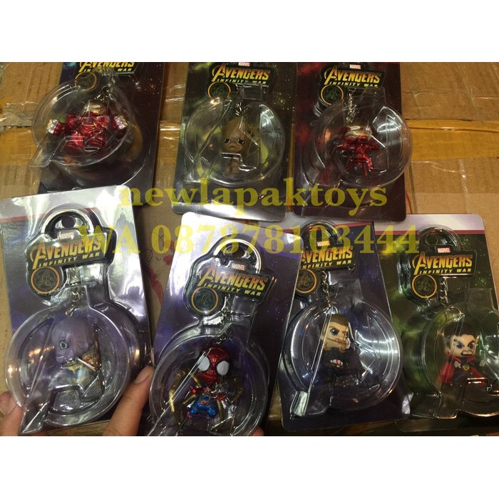 Jual Avengers Keychain Marvel Keychain Iron Man Spider-Man Gantungan Kunci | Shopee Indonesia