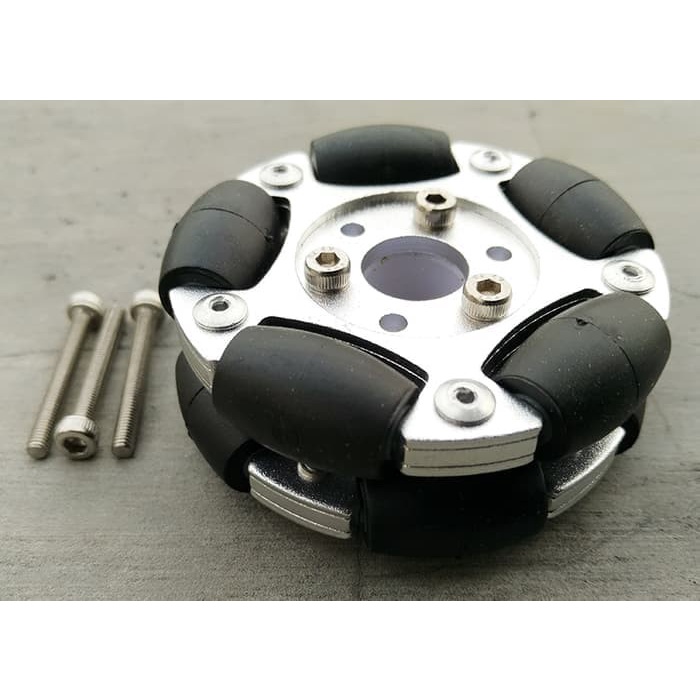 Jual omni wheel roda omniwheel 60mm 14145 3kg rubber roller aluminum ...