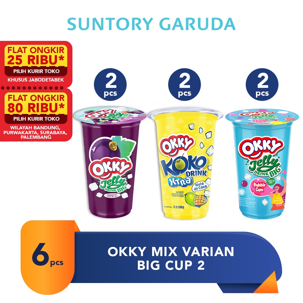 Jual Okky Mix Varian Big Cup 2 (6 pcs) | Shopee Indonesia