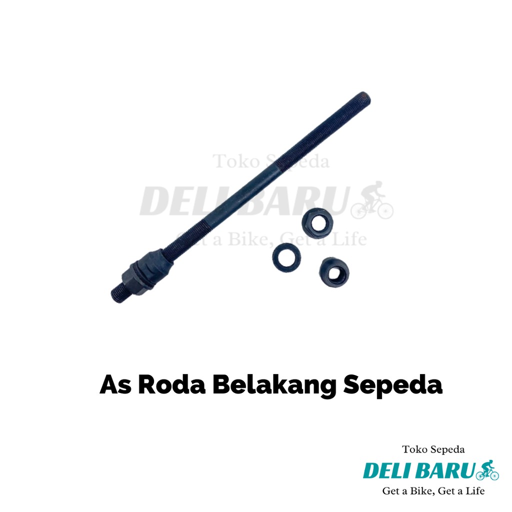 Jual As roda belakang sepeda mur 15 hitam | Shopee Indonesia