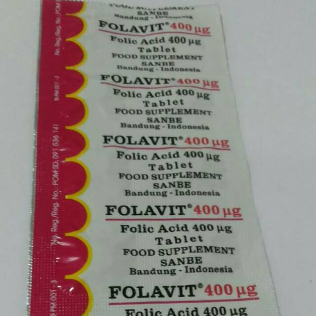 Jual FOLAVIT 400 MG 1 STRIP ISI 10 BUTIR | Shopee Indonesia