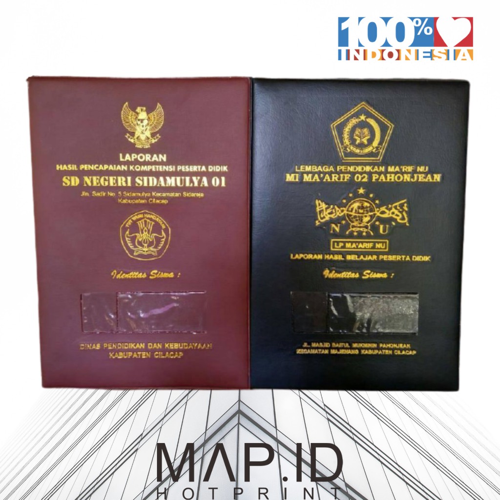 Jual MAP RAPOT 22-30 KTG BENING MIN 20 PCS MAP RAPORT MAP IJAZAH MAP HOTPRINT SAMPUL RAPORT ...
