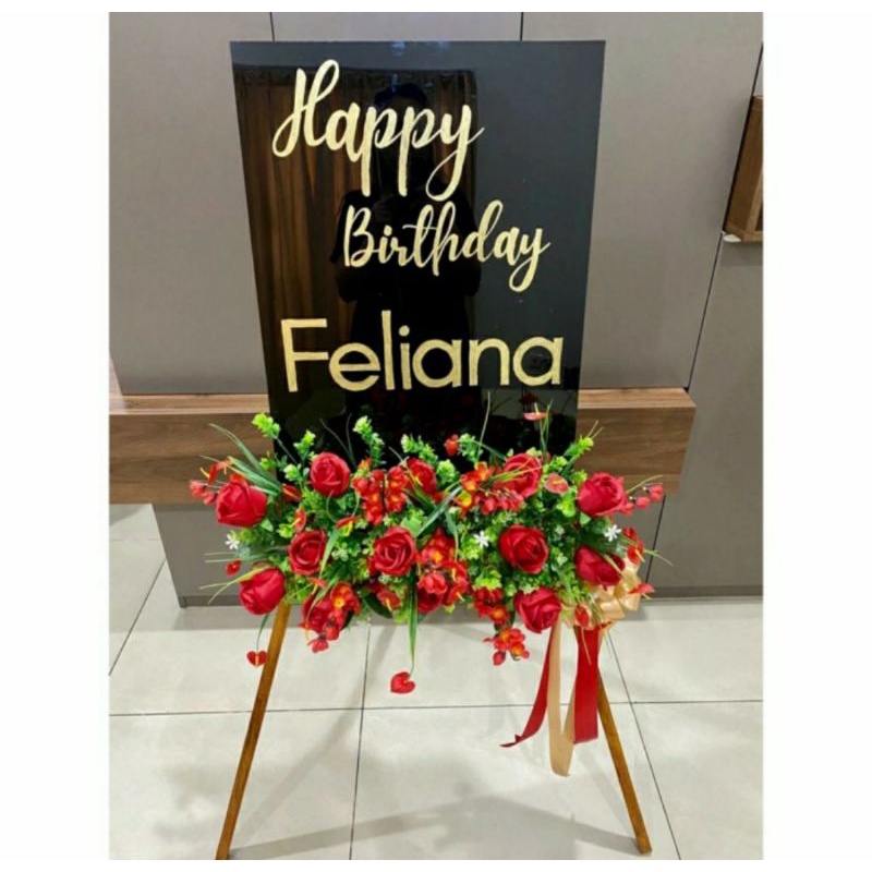 Jual BUNGA PAPAN AKRILIK/SIGN FLOWER WEDDING ACRYLIC/GRAND OPENING ...