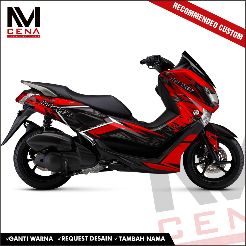 Jual Sticker Striping Decal Nmax full body sticker Nmax red racing ...