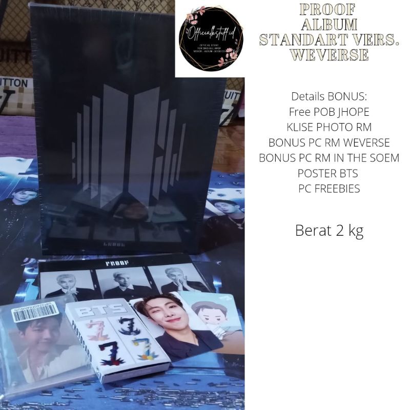 Jual BULK/RESELLER BTS PROOF STANDART EDITION WEVERSE / ALBUM KPOP / ALBUM BTS SET | Shopee ...