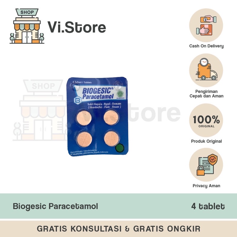 Jual Biogesic Paracetamol 1 strip | Shopee Indonesia
