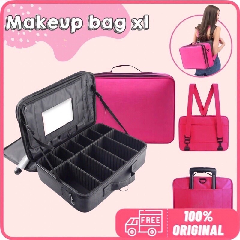 Jual promo tempat kosmetik XL / tas kosmetik / beauty case box makeup ...