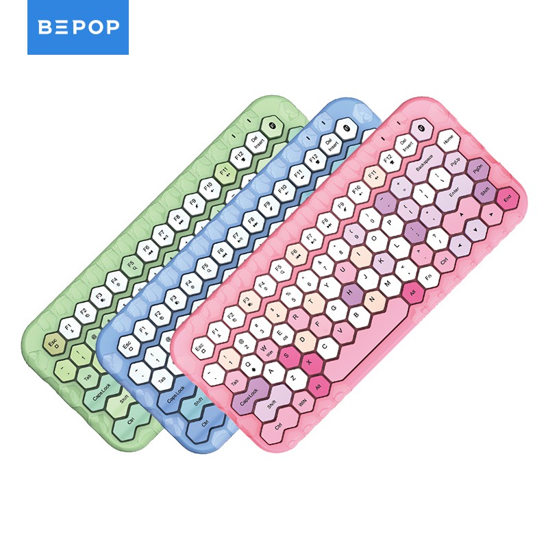 Jual Bepop Bluetooth Keyboard Untuk Windows Mac Android IOS Cute Honey ...