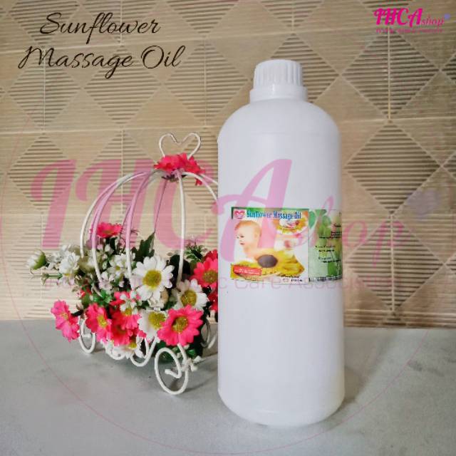 Jual Sunflower Massage Oil / Minyak Pijat Bayi Kemasan 1 L | Shopee Indonesia
