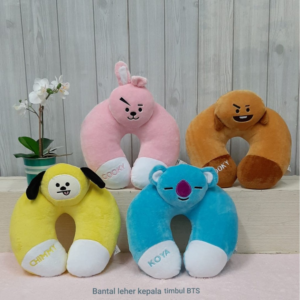 Jual Bantal Leher Kepala BTS Chimmy Shooky Chooky Koya BT21 Korean kado ...