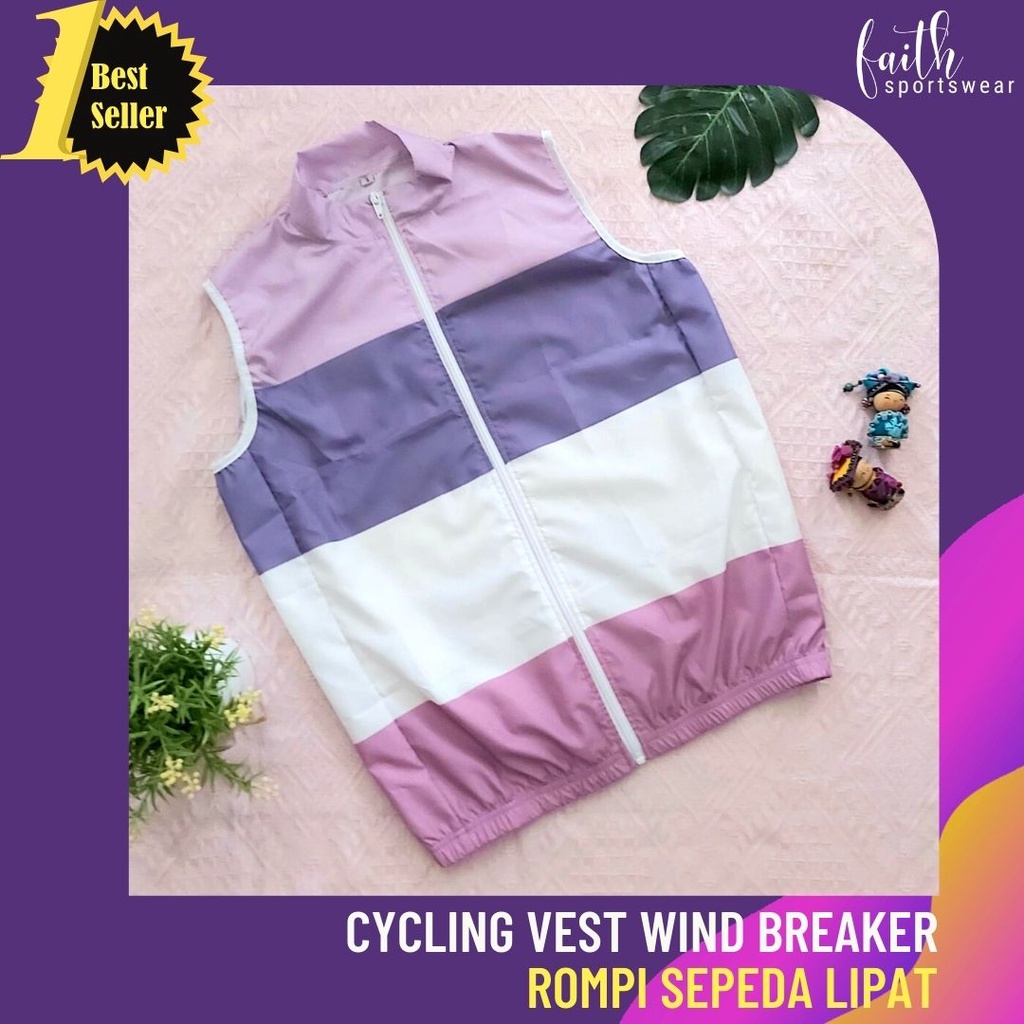 Jual ROMPI OLAH RAGA/ Rompi Vest Sepeda Wanita/ Cycling Vest Violet ...