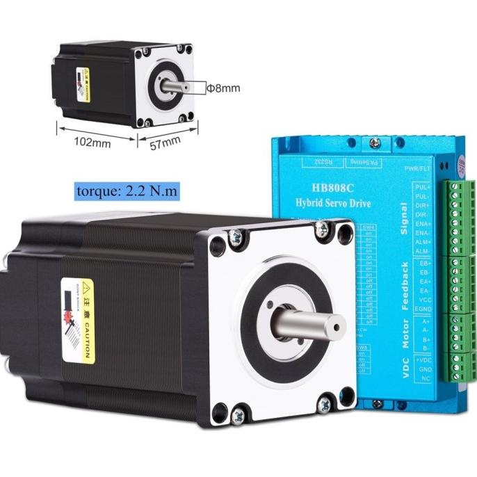 Jual 3 Axis Nema 23 Stepper Motor Cnc Kit D=8Mm,2.2N.M Closed Dikjor | Shopee Indonesia