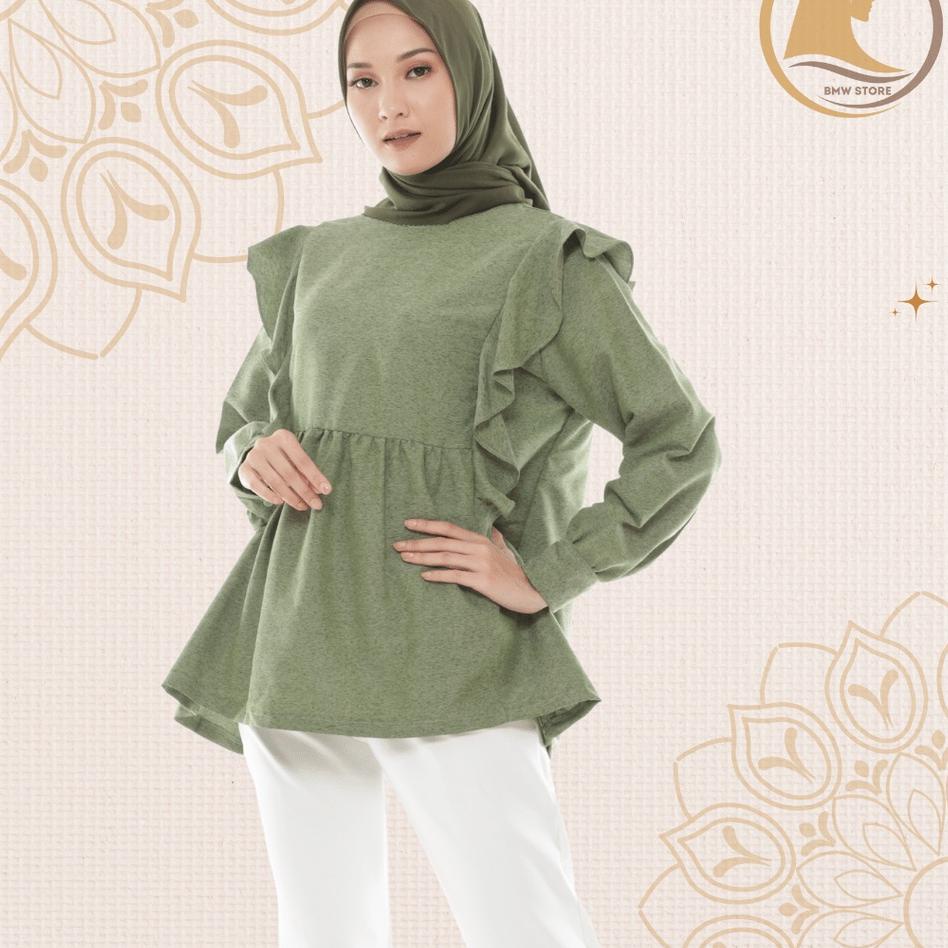 Jual SALEE!!!!.. Adila Blouse Outfit Pakaian Wanita Dewasa Muslimah Keren Kece Kekinian Kasual ...