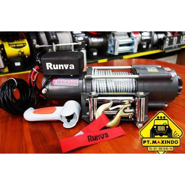 Jual Runva Electric Winch Ewp-4500 Kapasitas 2 Ton Untuk Di Motor Atv ...