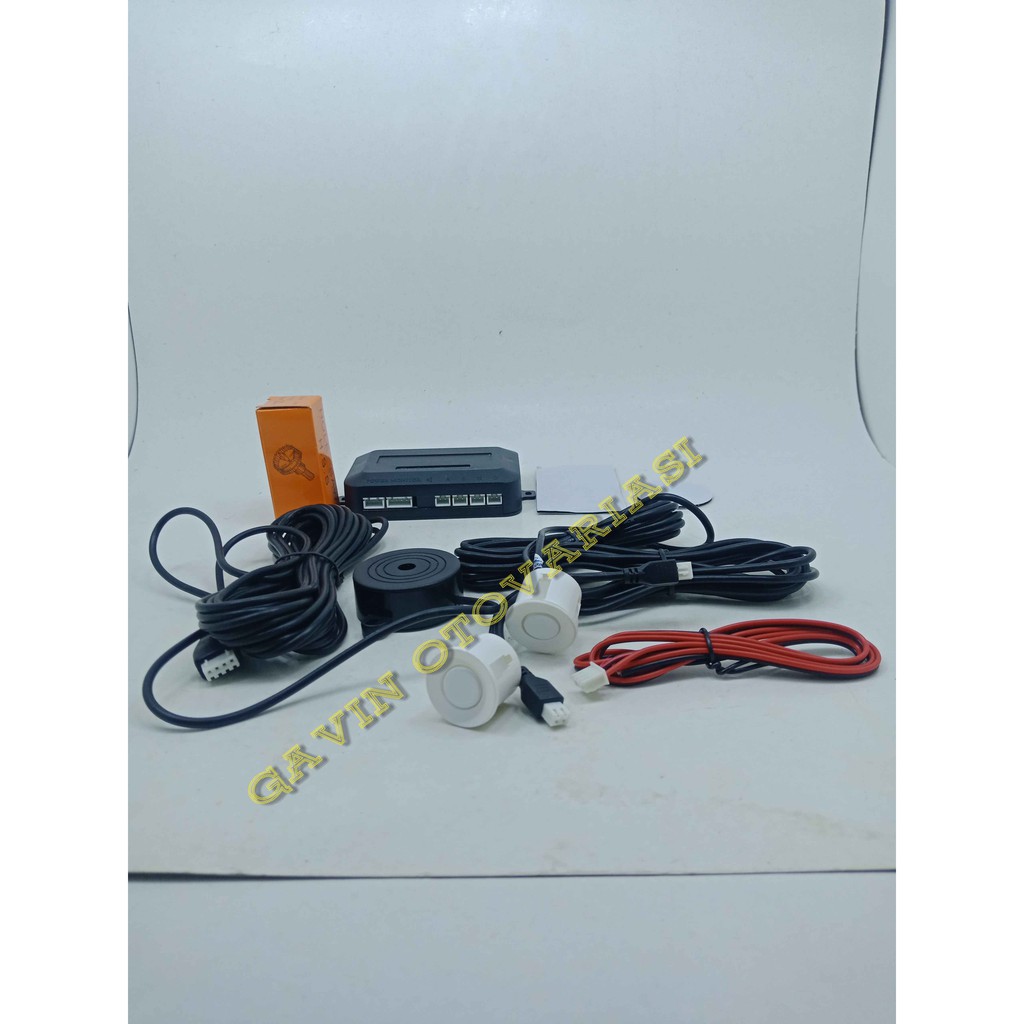 Jual Sensor Parkir Mundur 2 Titik Putih - Parking 2 Mata White ...