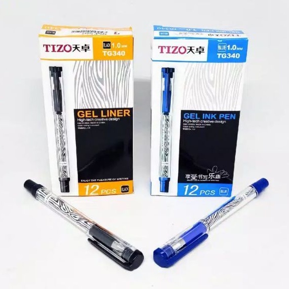 Jual Pulpen Gel Ink Pen TIZO 1,0mm TG340 (1pc) | Shopee Indonesia