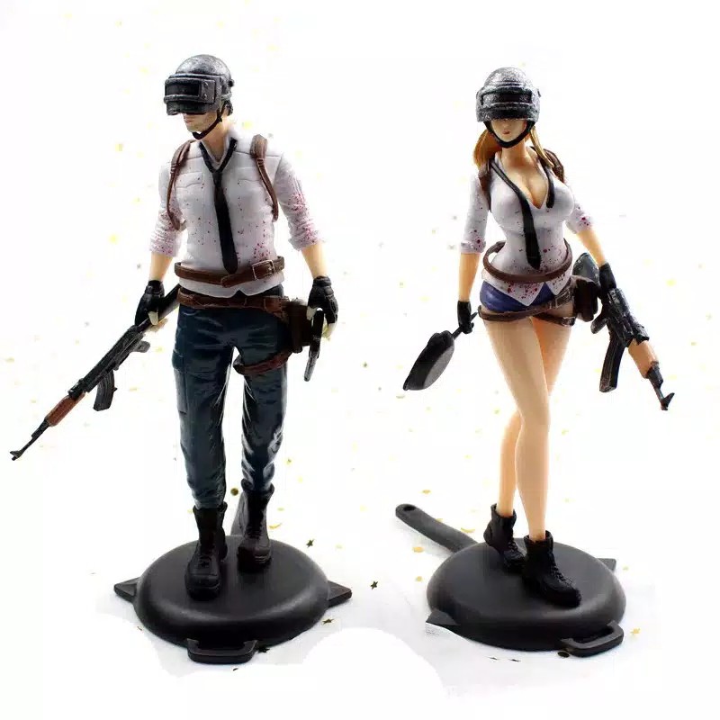Jual Action Figure PUBG Male and Female / Boneka Karakter PUBG / Figure ...
