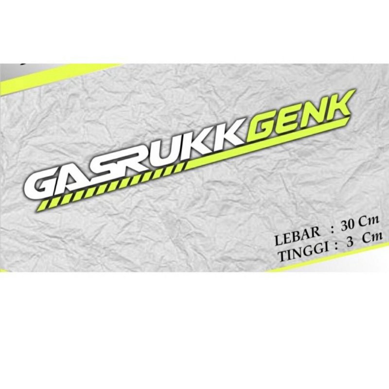 Jual stiker cutting gasruk gank | Shopee Indonesia