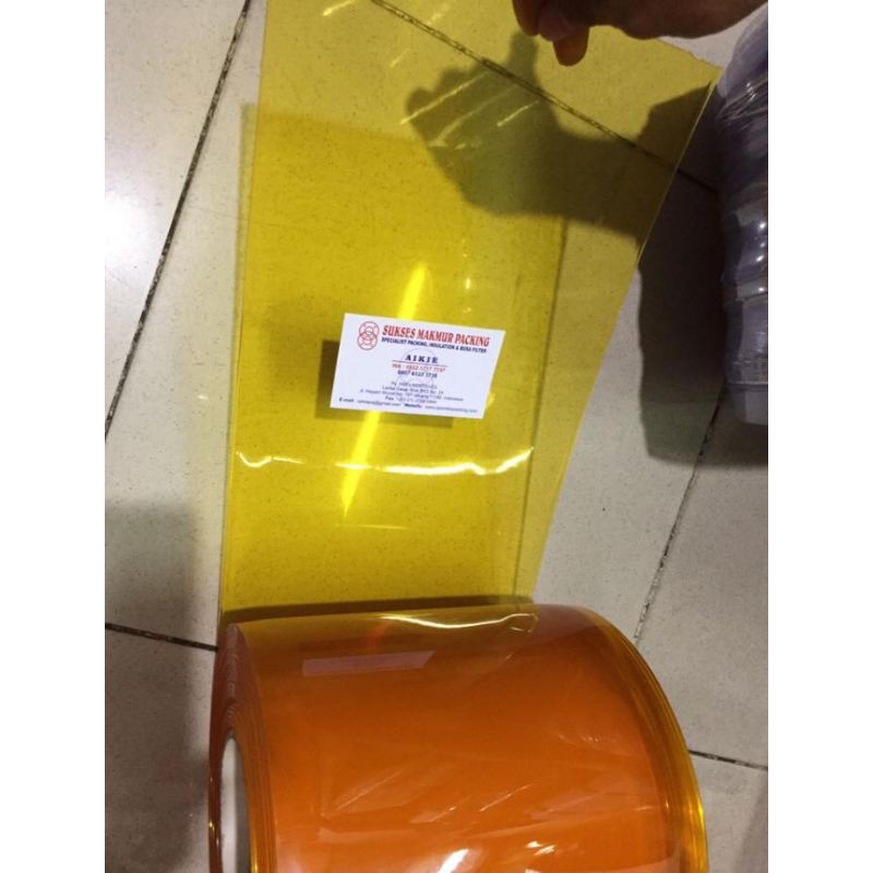 Jual PVC CURTAIN YELLOW 2MMX20CM METERAN | Shopee Indonesia