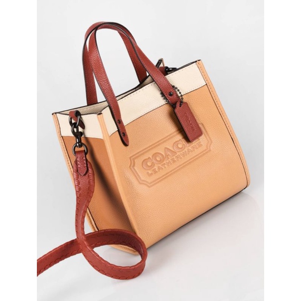Jual COACH FIELD TOTE 22 IN COLORBLOCK WITH COACH BADGE & WHIPSTITCH ...