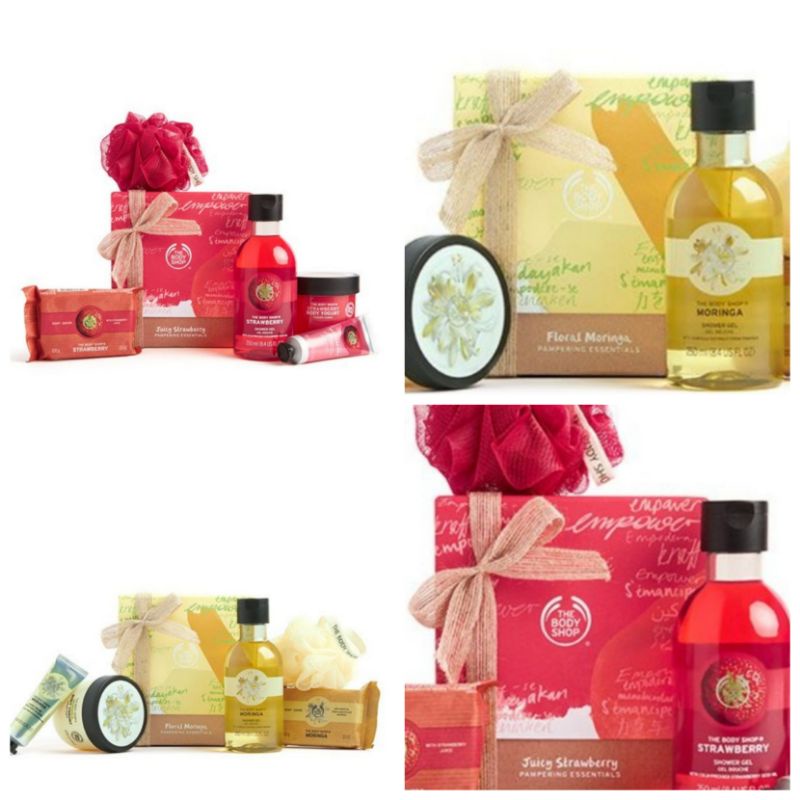 Jual The Body Shop Gift Box Small Strawberry / Moringa / Mango ...