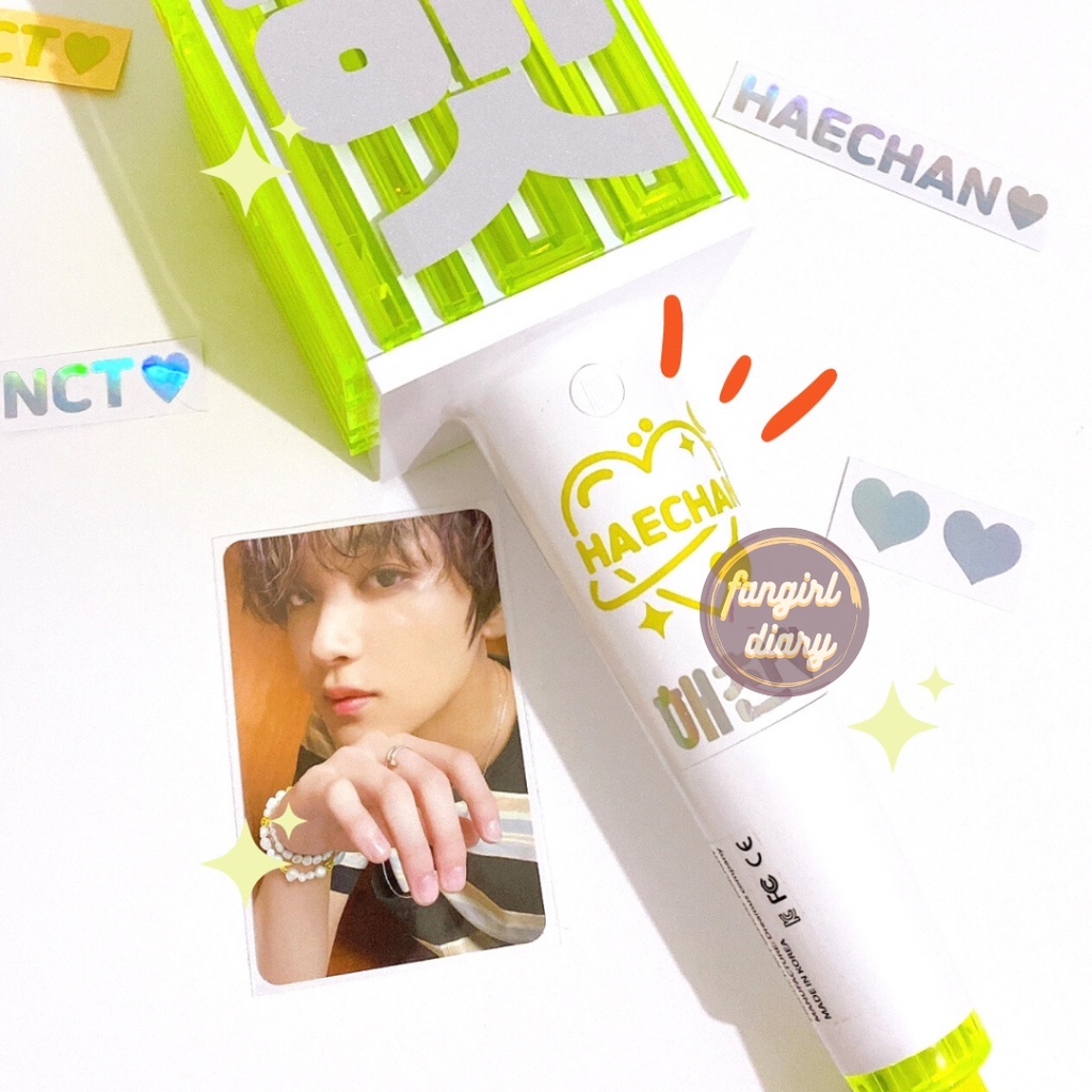 Jual NCT MINI ICON (NAMA) LIGHTSTICK DECO STICKER LIME REFLECTIVE ...