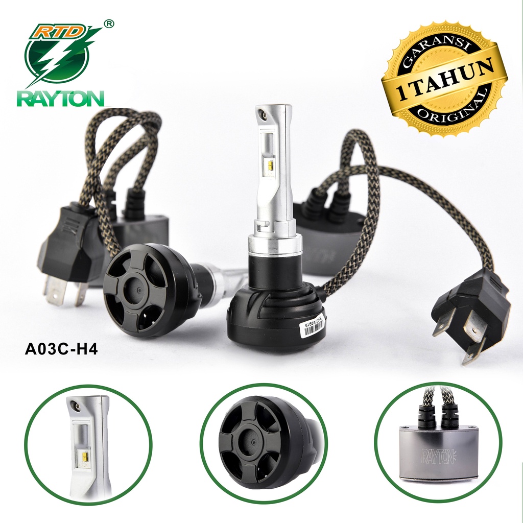 Jual Rayton Led Otomotif Mobil A03C-H4 Power 36W Original Lampu Luxury ...