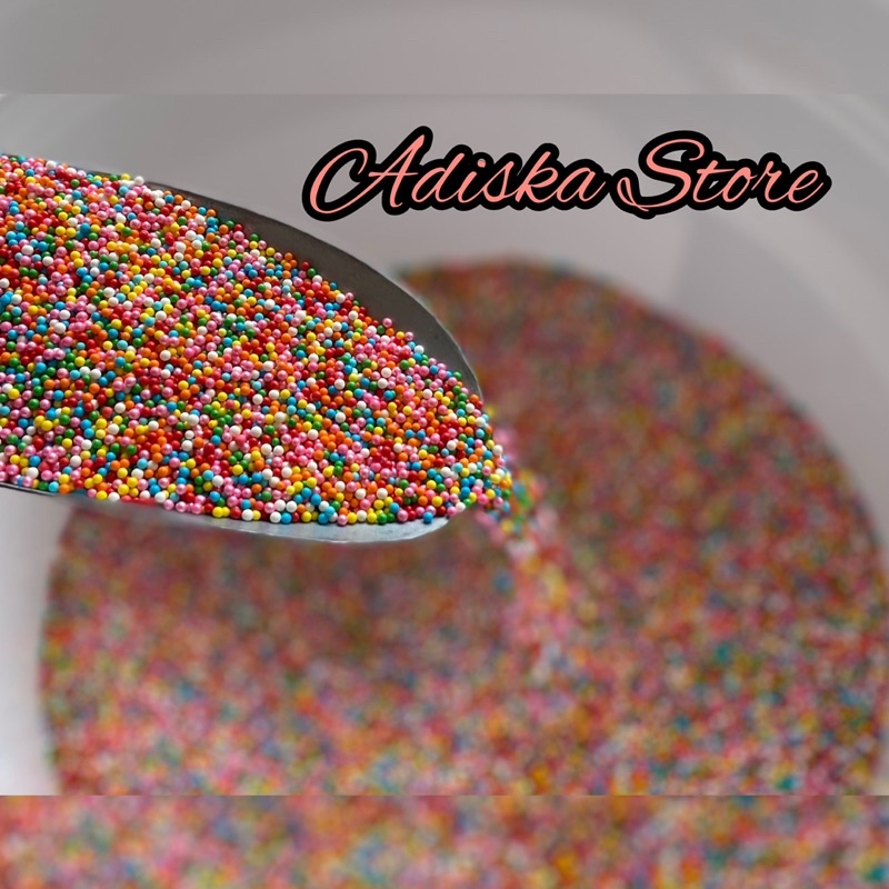 Jual Springkle Warna Warni Topping Kue / Spikel Rainbow 50 gr | Shopee ...