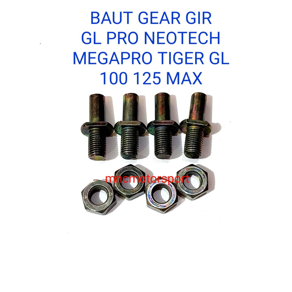 Jual BAUT GEAR GIR BELAKANG GL PRO NEOTECH MEGAPRO TIGER GL 100 125 MAX ...