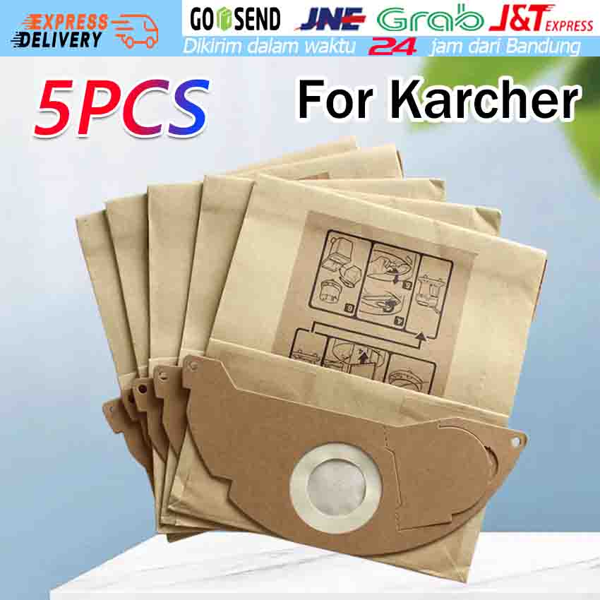 Jual 5PCS Karcher Paper Filter Bag Kantong Debu untuk Karcher | Shopee ...
