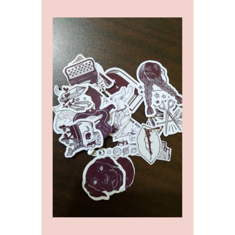 Jual Sticker aesthetic hitam | Shopee Indonesia