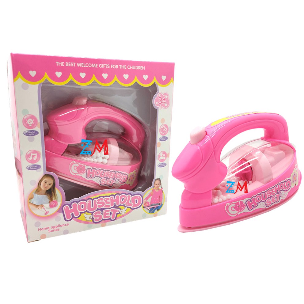 Jual RM Mainan Anak HOUSEHOLD SET Setrika JK12 Ada Lampu | Shopee Indonesia