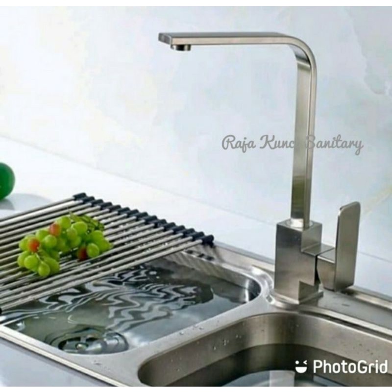 Jual Kran Sink Meja Mixer Panas Dingin/Dingin Stainless SUS 304 Tebal ...