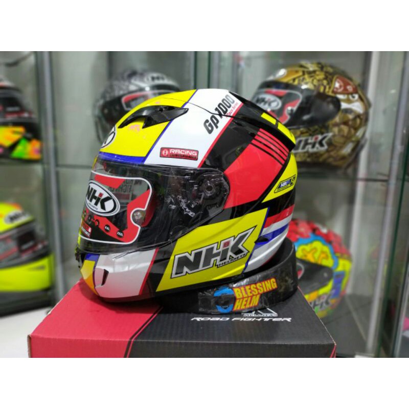 Jual NHK GP 1000 SKR ALL WARNA HELM FULL FACE VISOR CLEAR FLAT DOBLE ...