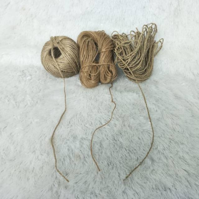 Jual Tali Goni / Tali Rami Buket Bunga Rustic per 1 meter | Shopee ...