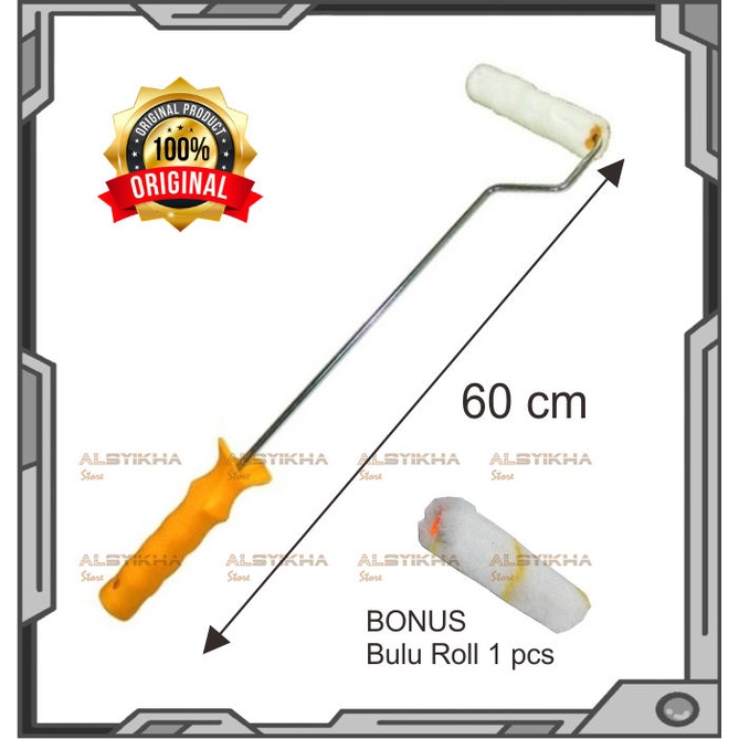 Jual Kuas Roll 4" Bonus Bulu Rol / Kuas Rol Kapal / Kuas Cat Rol 4 Inch ...