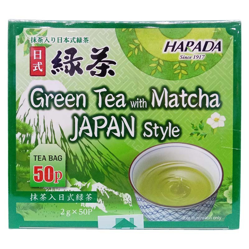 Jual HARADA GREEN TEA W/ MATCHA JAPAN STYLE 50'S 100 G | Shopee Indonesia