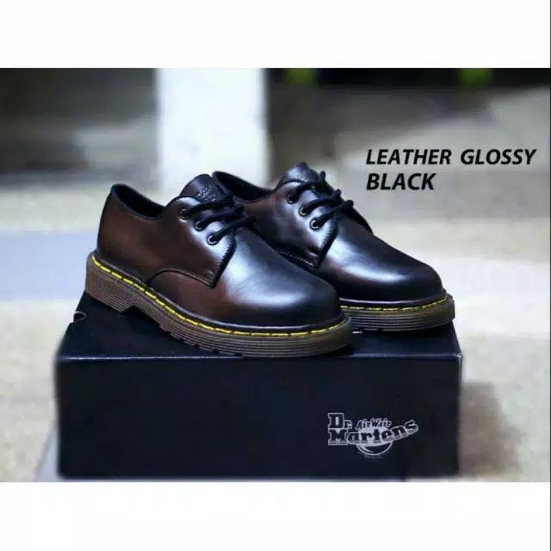 Jual SEPATU LOW WORK BOOTS DOCMART DR MARTENS 3 HOLEl / LUBANG / PENDEK ...