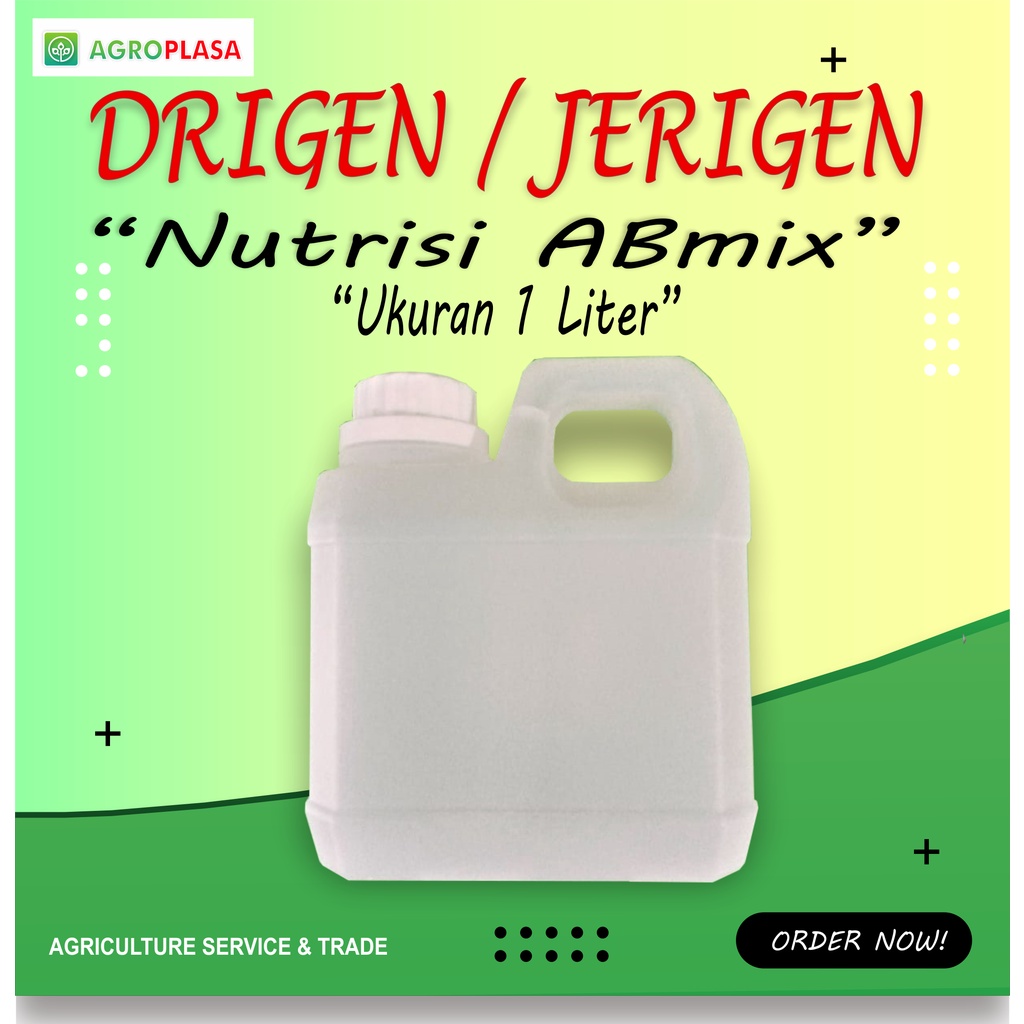 Jual Drigen / Jerigen Nutrisi ABmix Ukuran 1 Liter | Shopee Indonesia