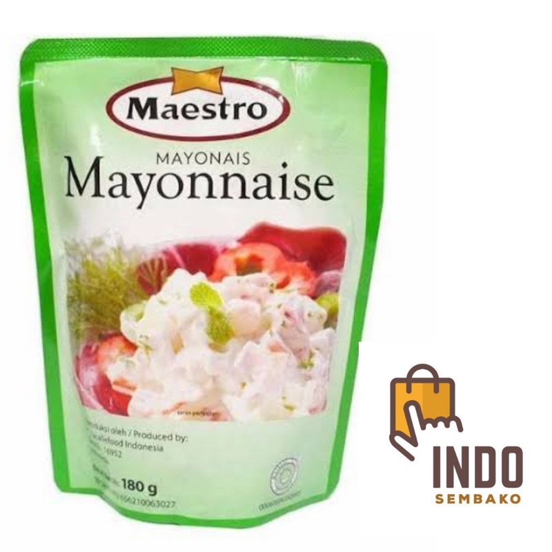 Jual Maestro Mayonnaise 180g pouch / Saos Mayo 180g / Mayones Mayonais ...