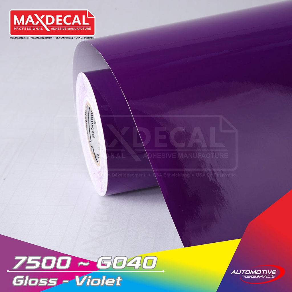Jual MAXDECAL 7500 - G040 Violet Skotlet Sticker Vinyl Motor [METERAN ...