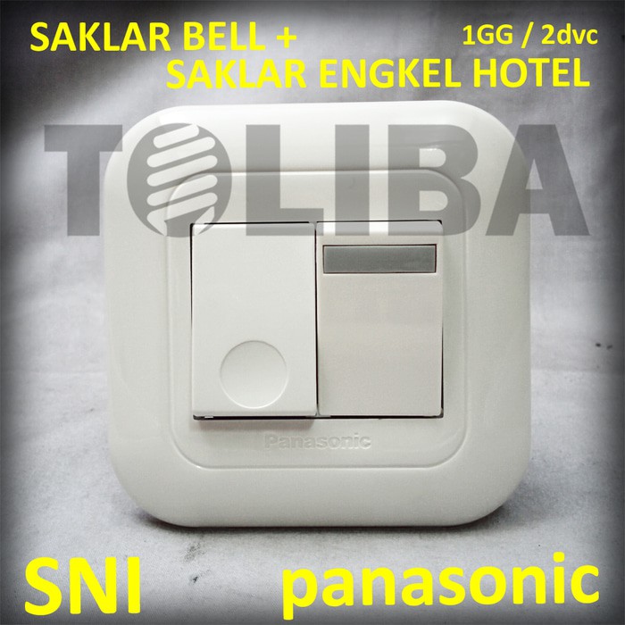 Jual saklar bell + saklar engkel hotel ib panasonic/saklar bel saklar ...