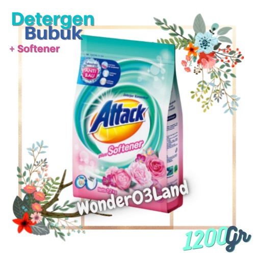 Jual [NEW & ORI] Attack Plus Softener KEMASAN BARU 1200 gr 1200gr 1,2kg 1,2 kg Attack Hygiene ...