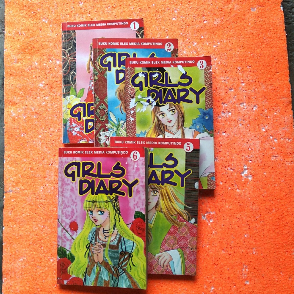 Jual Original bekas Paket 5 Buku Komik GIRLS DIARY no 1 2 3 5&6 - Yumi ...