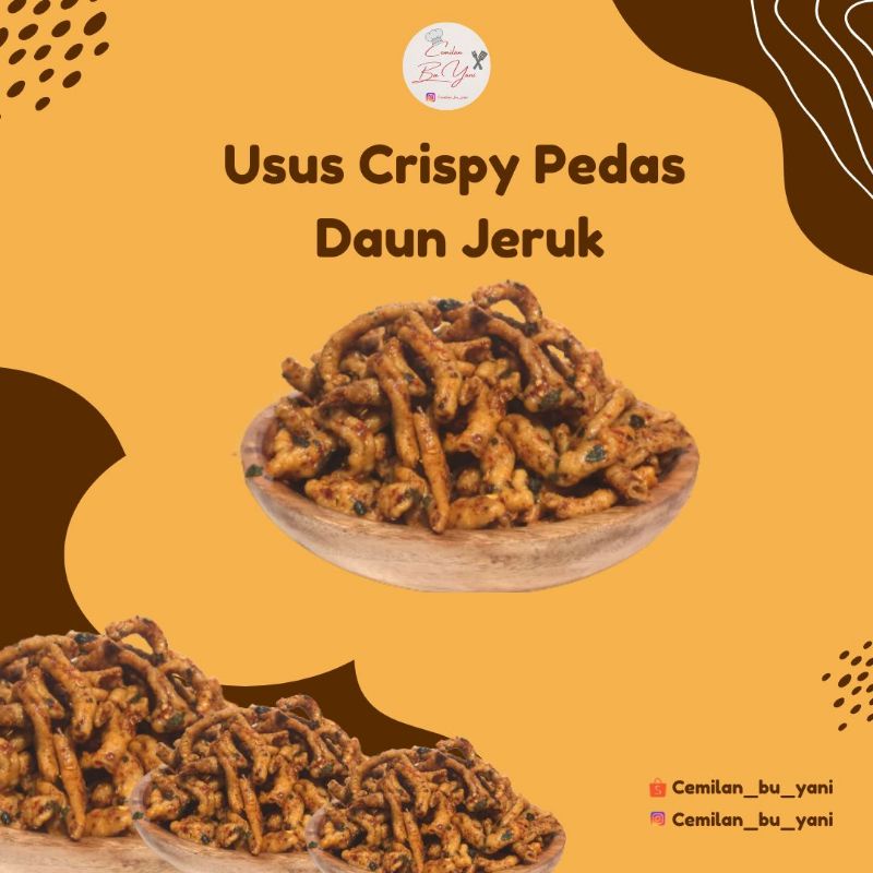Jual USUS CRISPY | USUS CRISPY PEDAS DAUN JERUK 100 GRAM. | Shopee ...