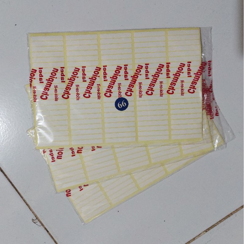 Jual Label Kertas / Label Sticker / Label Undangan No 103 / 99 / 112 ...